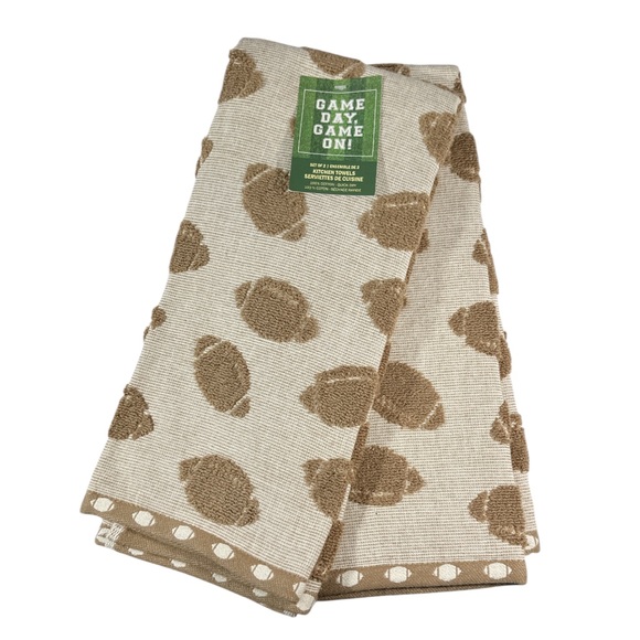 Kitchen | New Game Day Game On Football Themed Kitchen Towels Set2 ...
